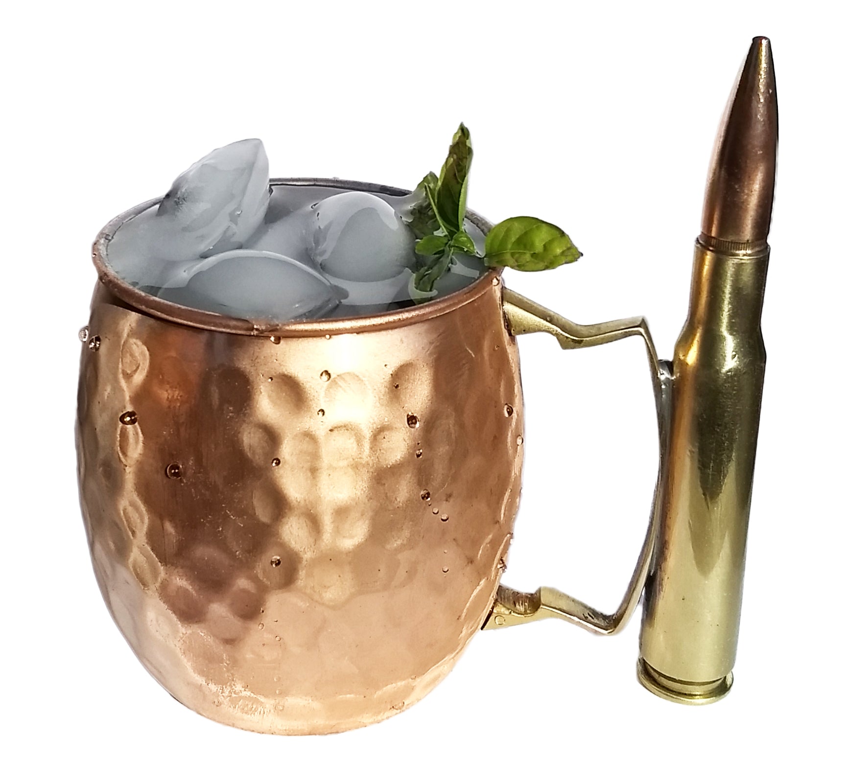 The Full Metal Mule - Moscow Mule Mug With A Real Bullet Handle, 18 oz ...